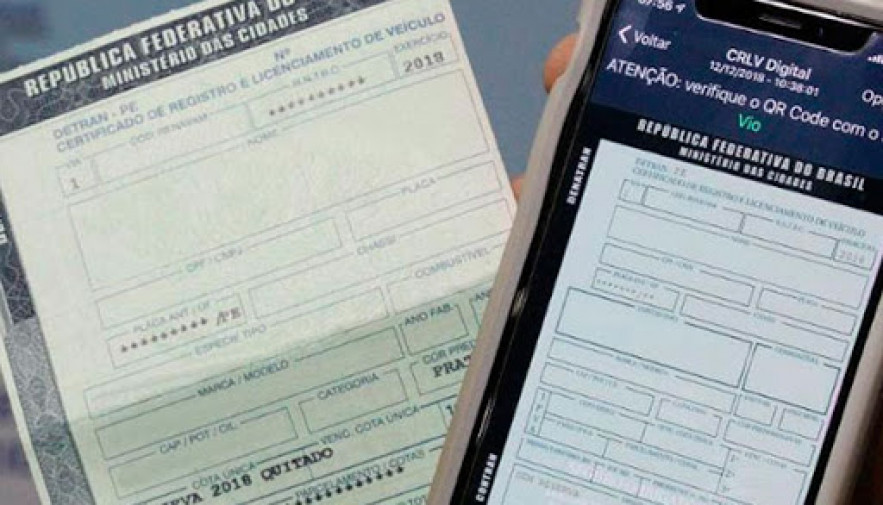 Detran anuncia lançamento do CRLV em formato digital