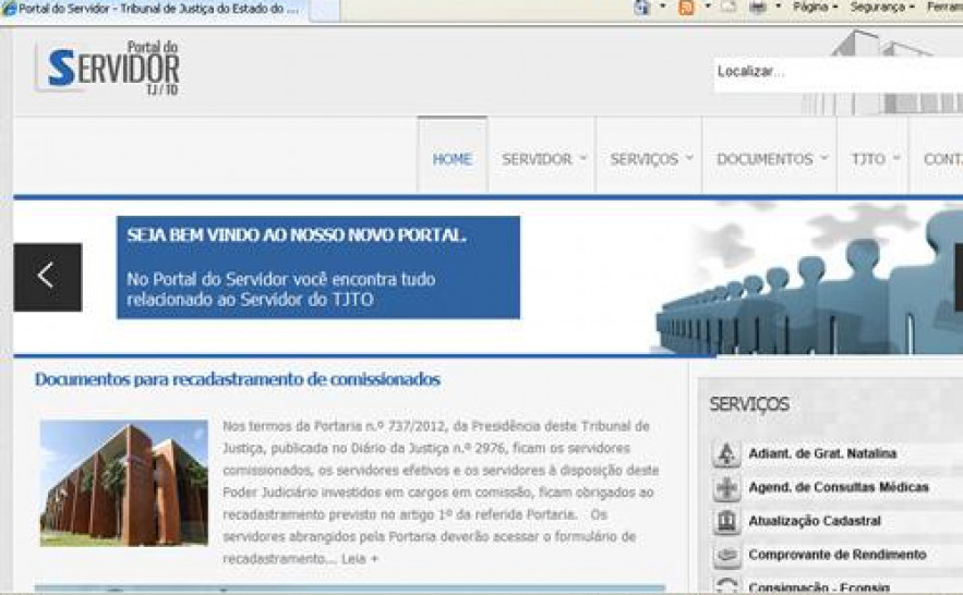 TJTO comemora dia do servidor com lançamento de novo Portal